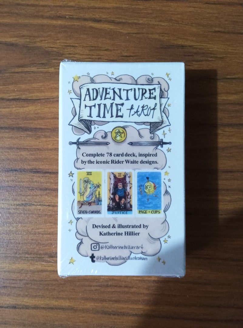Adventure Time Tarot Deck By Katherine Hillier 78 card deck Fortune ...