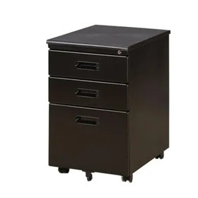 Alverstone Mobile Pedestal Mobile Cabinet 3 Layer Filing Cabinet Black ...