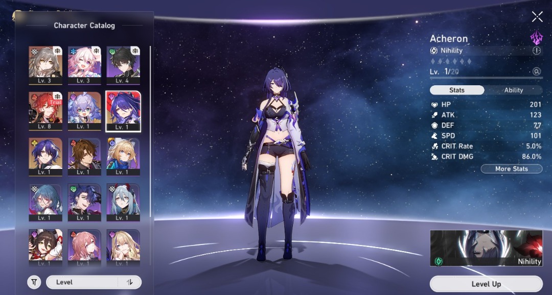 [ASIA]Honkai Star Rail HSR|Female MC TL 3 Acheron + LC signature+Bailu ...