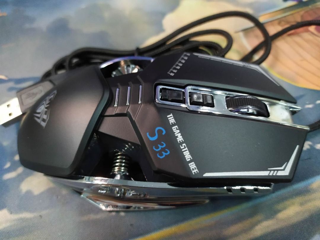 AULA MOUNTAIN S33 WIRED GAMING MOUSE, Computers & Tech, Parts & Accessories, Mouse & Mousepads ...