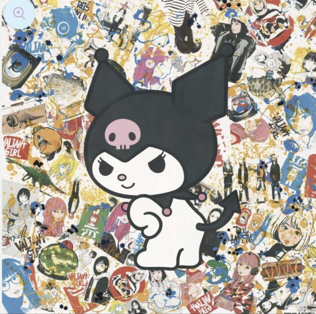 backside works. / 限量 Sanrio Kuromi 海報 2 Poster My Melody, 興趣及遊戲, 手作＆自家設計, 文具及工藝 - 畫作及印刷品 - Carousell