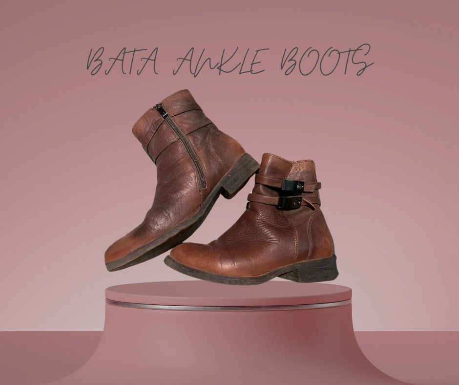 Bata Ankle Boots, Women's Fashion, Footwear, Boots on Carousell