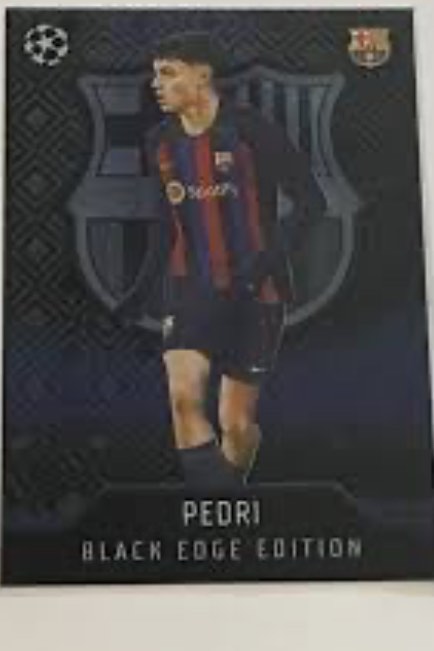 Black limited edition Pedri Football card, Hobbies & Toys, Toys & Games ...
