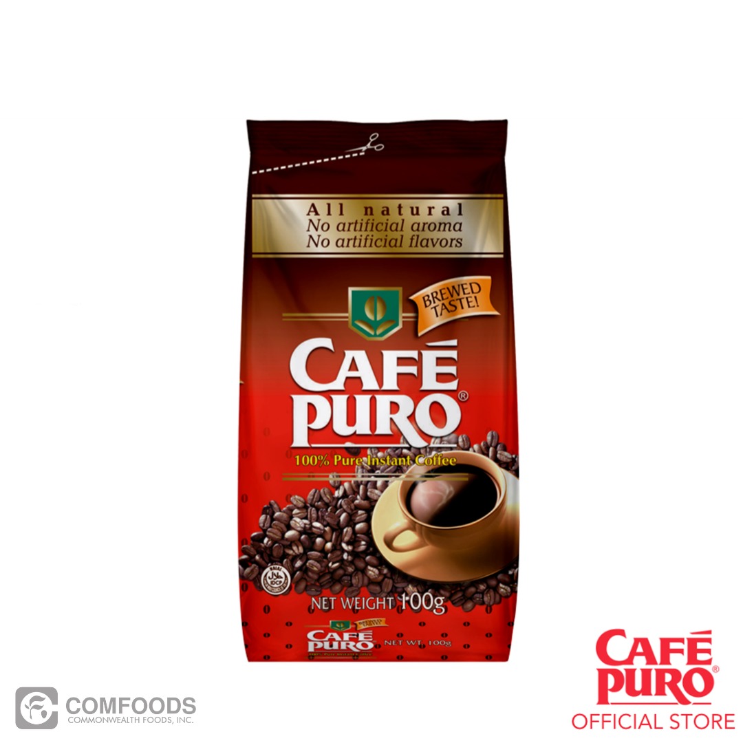CAFE PURO Instant Coffee 100g Econopack, Food & Drinks, Beverages on ...