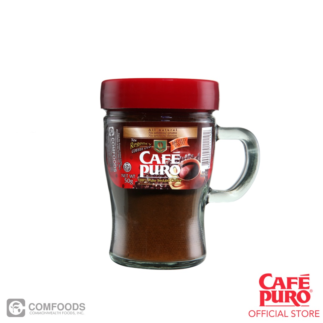 CAFE PURO Instant Coffee in Regency Cup 50g, Food & Drinks, Beverages ...