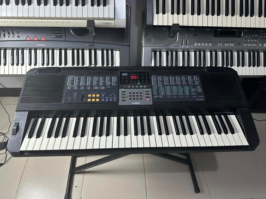 Casio CTK-750 Piano Keyboard Organ Touch Response 61 Keys with ...