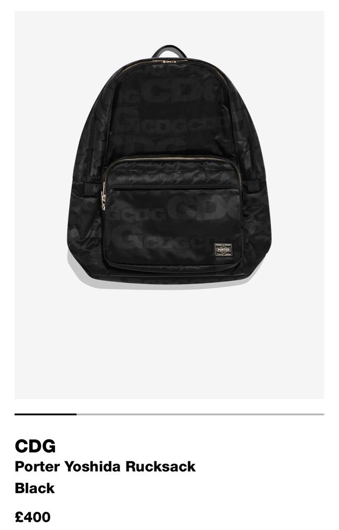 平放CDG X Porter Rucksack 背包, 男裝, 袋, 背包 - Carousell