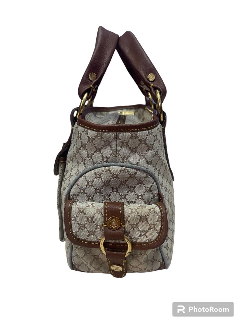Celine Monogram Logo HandBag Original Vintage, Women's Fashion, Bags ...