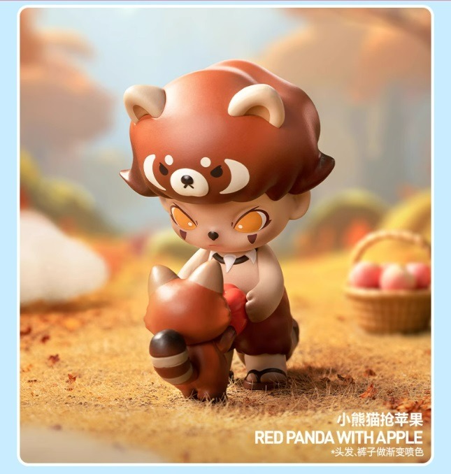 DIMOO Animal Kingdom Series Blind Box Red Panda With Apple, Hobbies ...