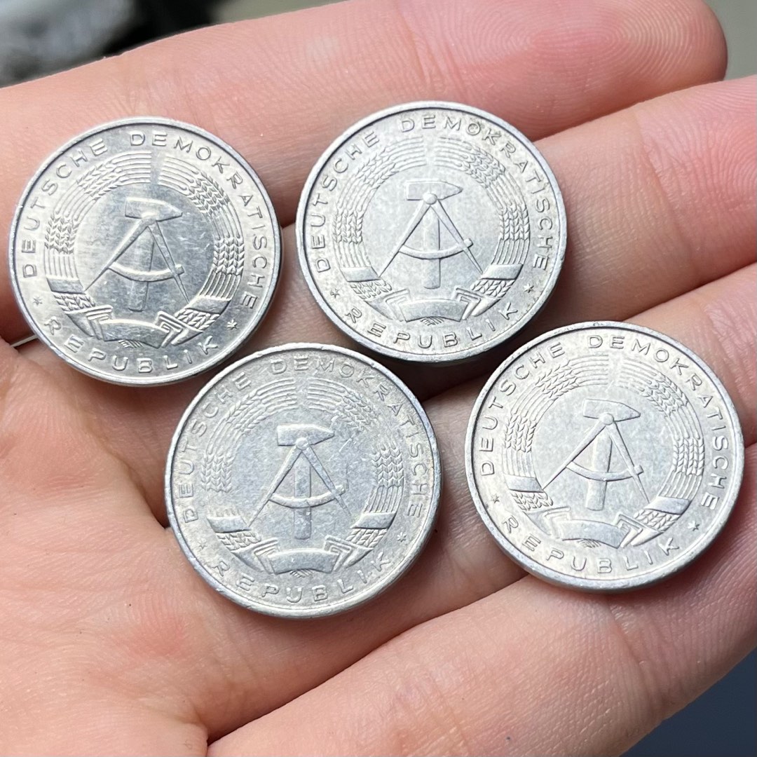 East Germany ddr 10 pfennig coins 1967A 1981A 1982A 1971A, Hobbies ...