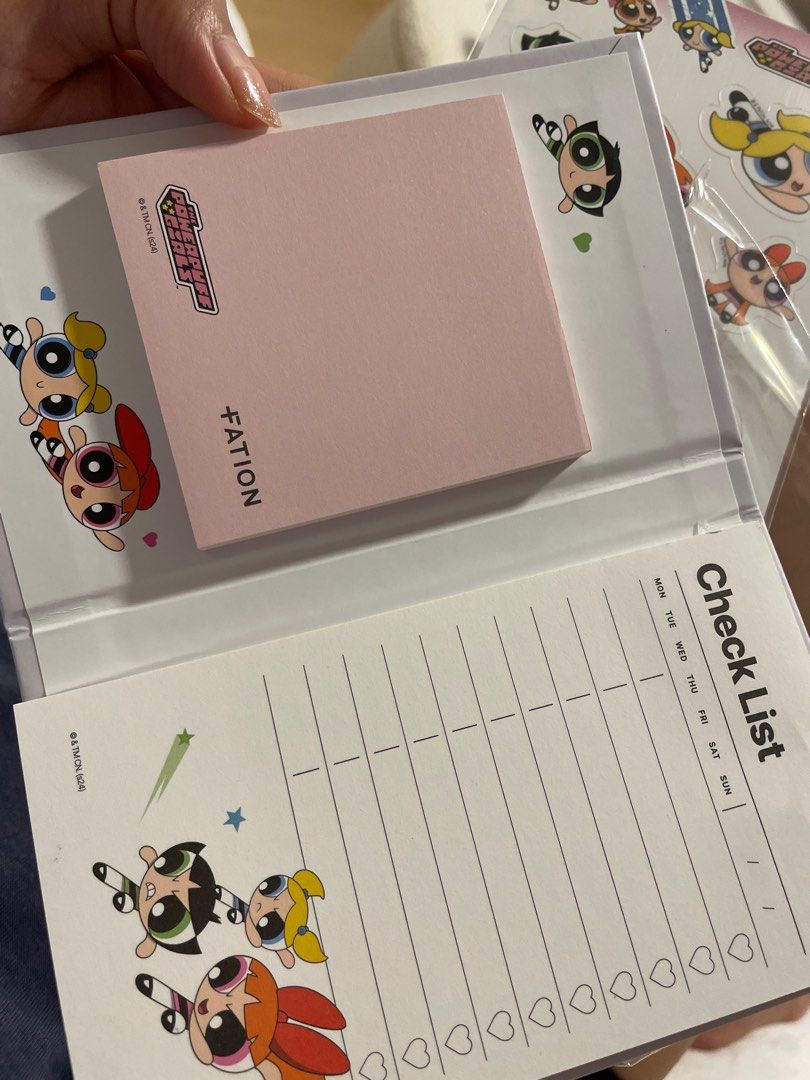 Fation x Powerpuff Girls Note Pads and Stickers, Hobbies & Toys ...