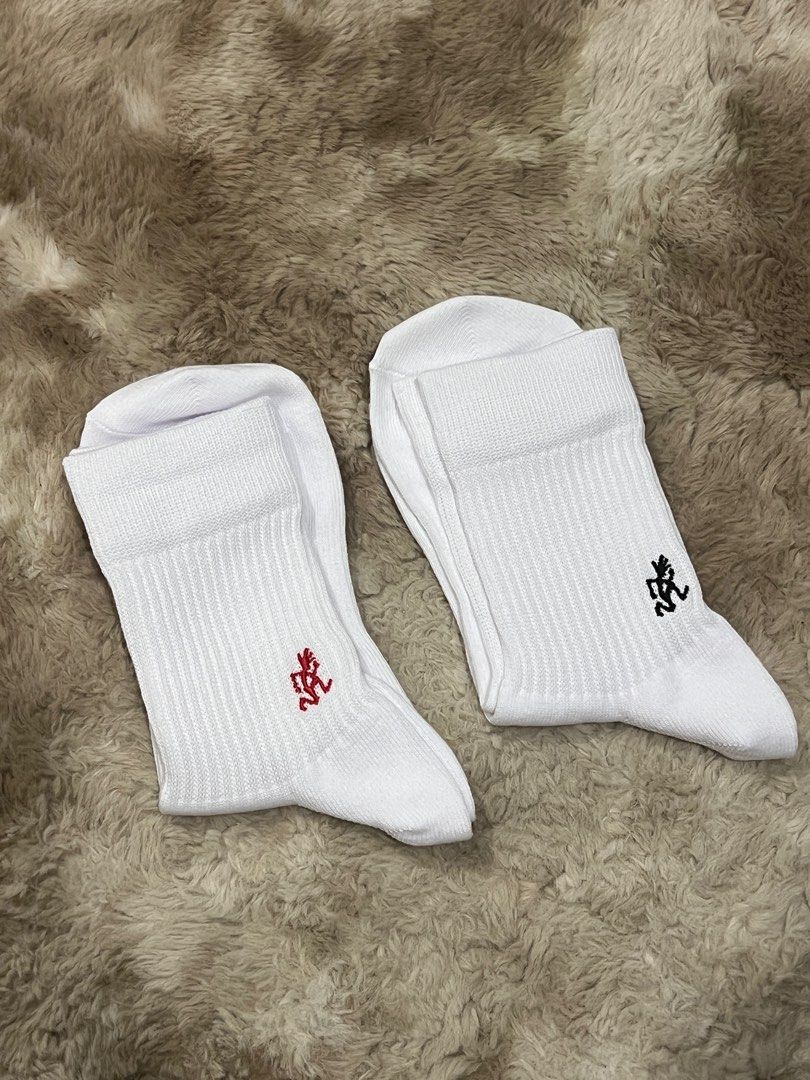 Gramicci basic crew white socks, Men's Fashion, Watches & Accessories, Socks on Carousell