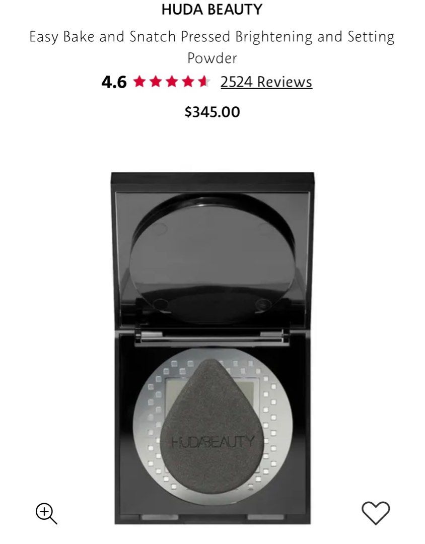 Huda beauty Easy Bake and Snatch Pressed Brightening and Setting Powder 2024最新 定妝粉, 美容＆個人護理, 健康及 ...