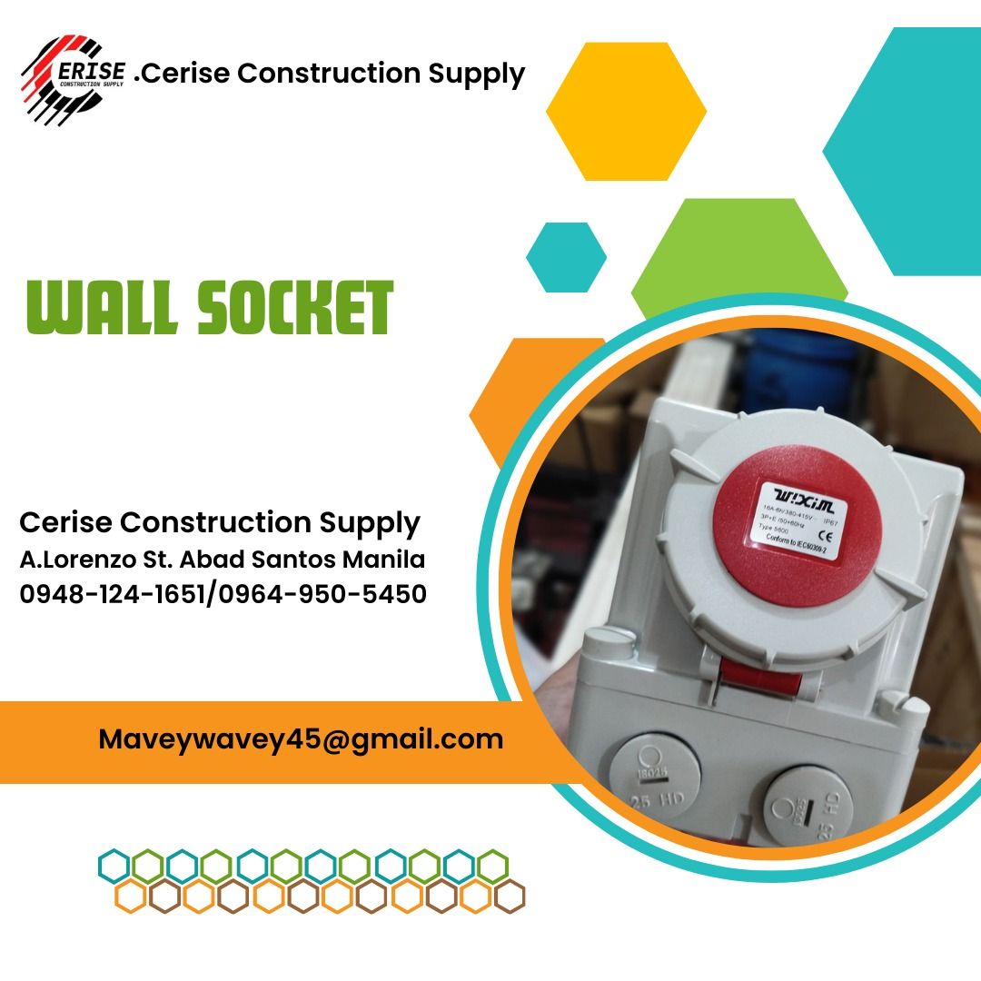 Industrial Wall Socket, Commercial & Industrial, Construction Tools ...