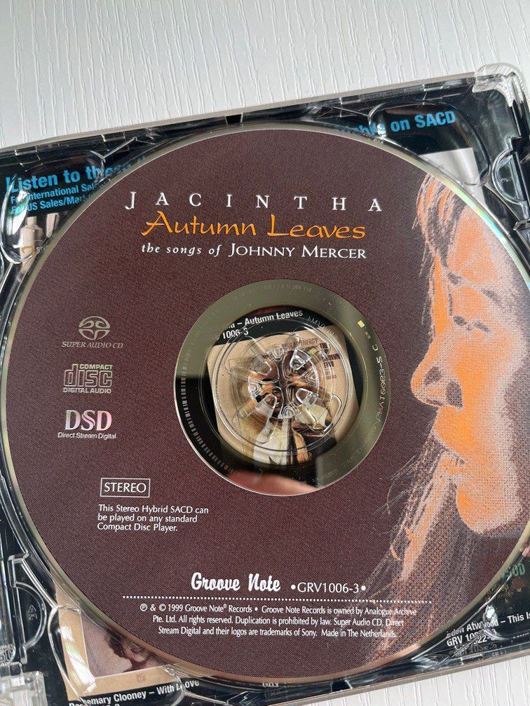 Jacintha CD Autumn Leaves SACD 靚聲 Johnny Mercer, 興趣及遊戲, 音樂、樂器 & 配件, 音樂與 ...