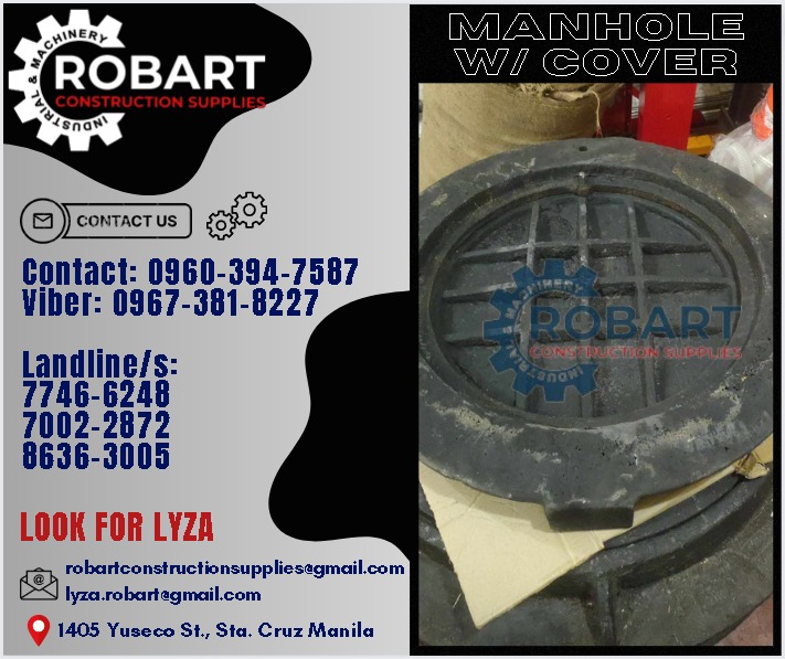 Manhole w/ Cover (Traffic Type), Commercial & Industrial, Construction ...