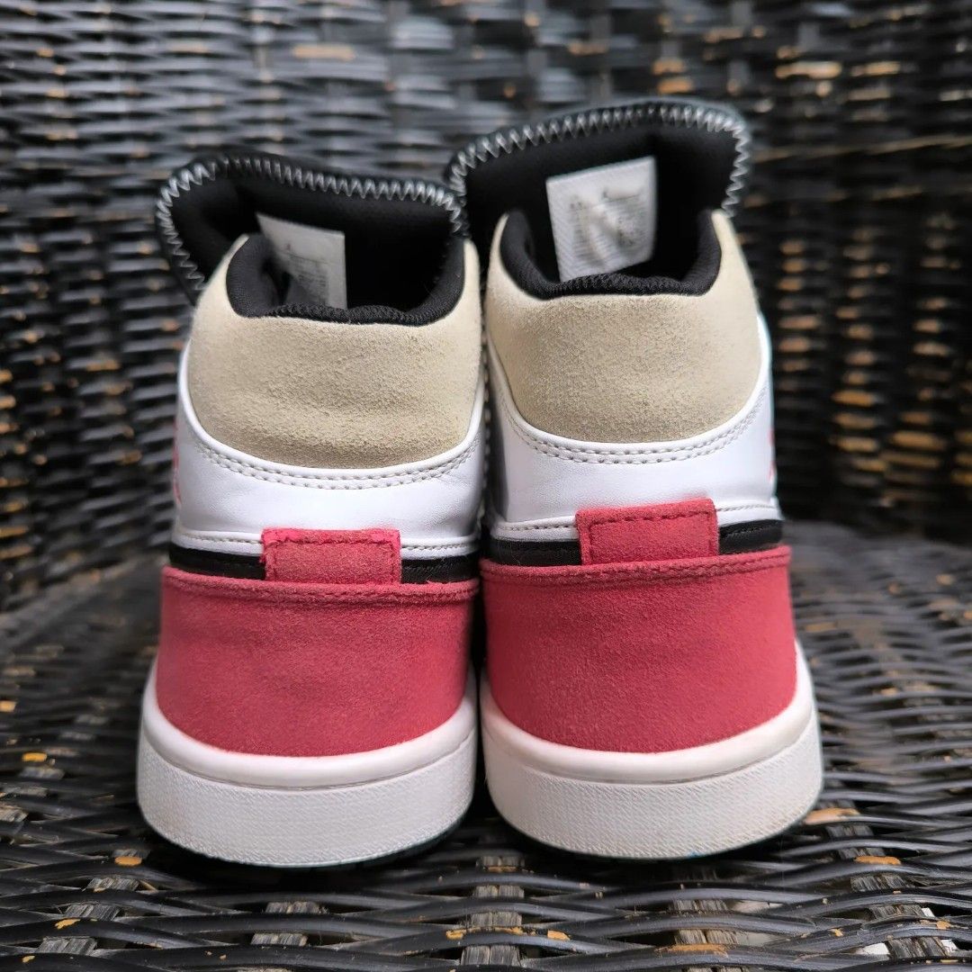 NIKE AIR JORDAN 1 MID SE UNION BLACK TOE size 43, Fesyen Pria, Sepatu ...