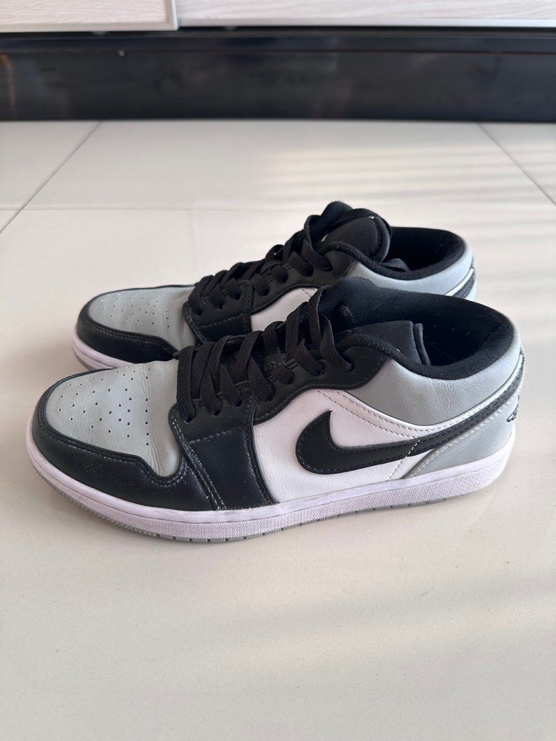 Original Nike Air Jordan 1 Low Smoke Grey Shadow Toe, Fesyen Pria ...