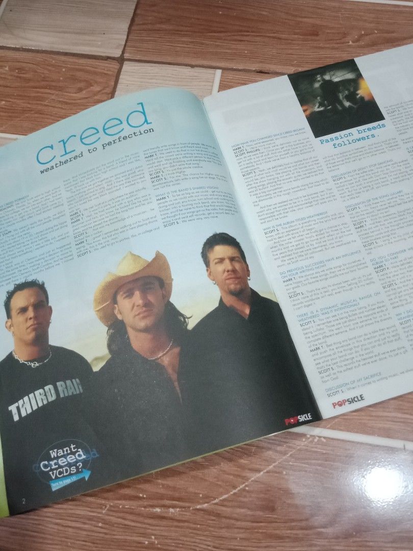 POPSICLE MUSIC MAGAZINE,,,WITH GIANT PULLOUT POSTER OF WOLFGANG ...