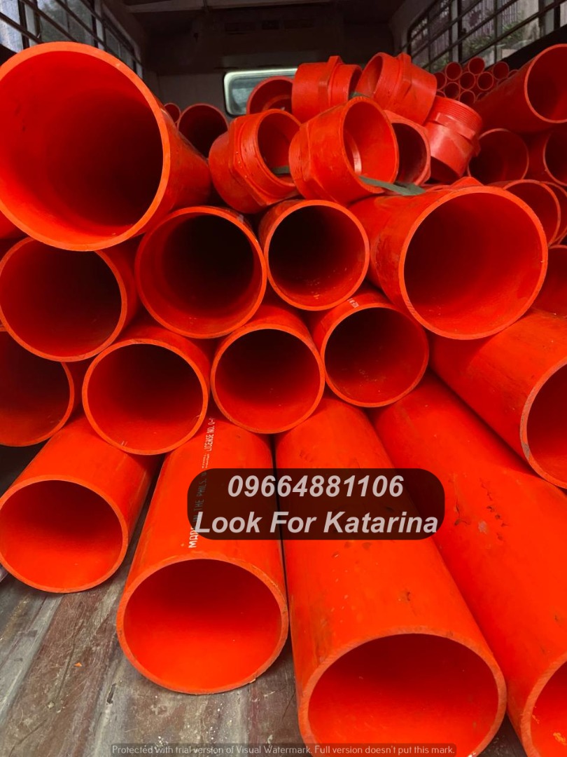 PVC ELECTRICAL ORANGE PIPE, Commercial & Industrial, Construction Tools ...