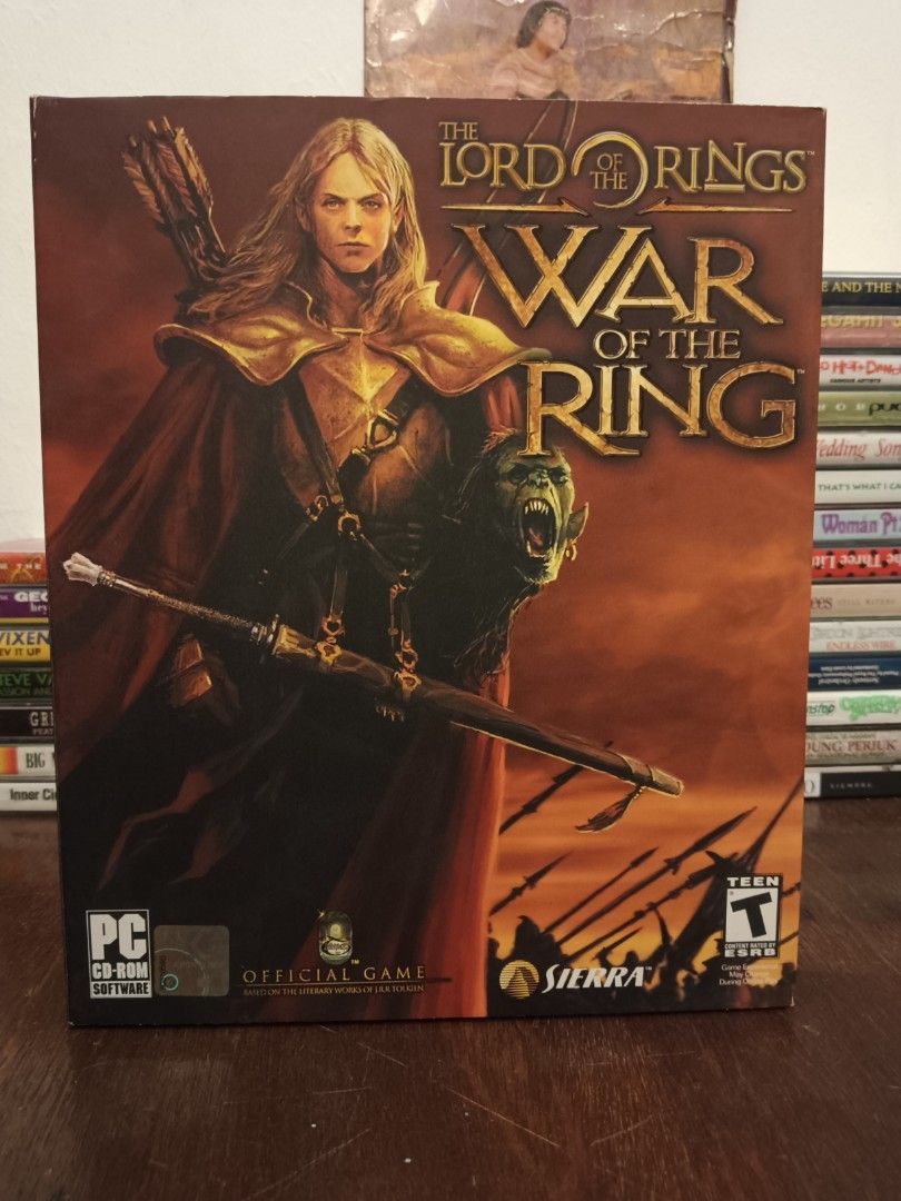 Rare Sealed Vintage PC Games Lord Of The Ring War of The Ring Sierra CD ...