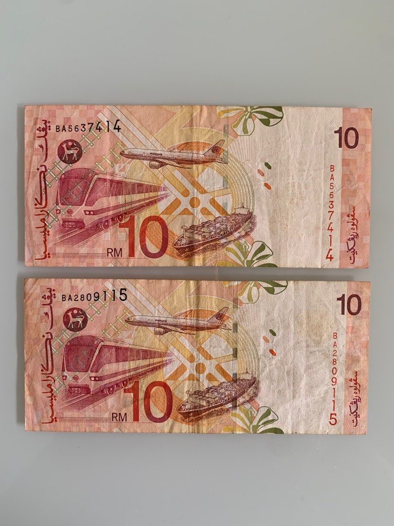 Rm10 Malaysian old notes. 1999, Hobbies & Toys, Collectibles ...