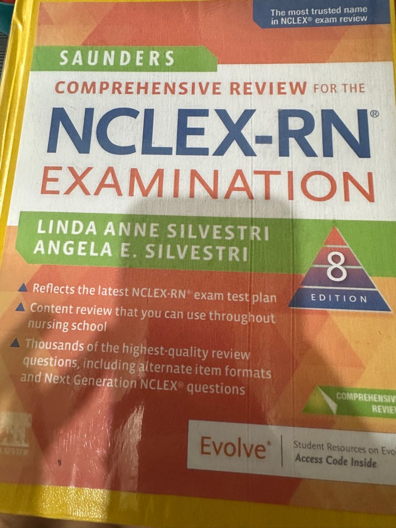 SAUNDER'S COMPREHENSIVE REVIEW FOR NCLEX EXAMINATION 8TH EDITION ...