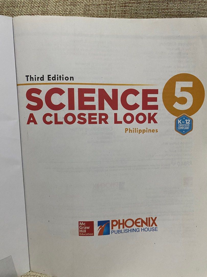 Science (A Closer Look) grade 5 Philippines K to 12, Hobbies & Toys ...