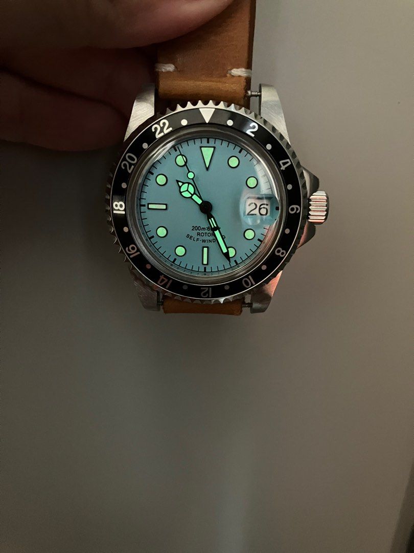 Seiko/Tudor Mod Tiffany dial GMT, Men's Fashion, Watches & Accessories ...