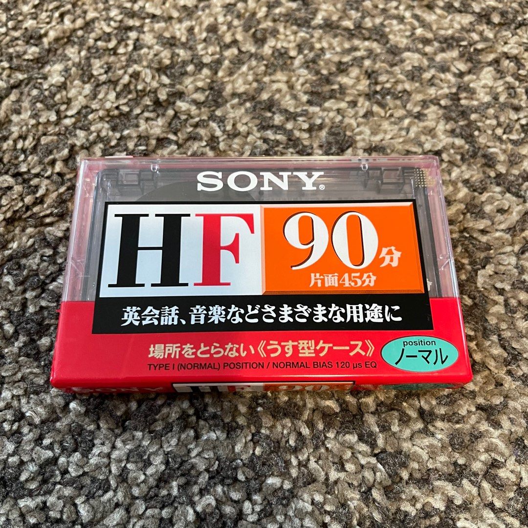 SONY HF 90 min blank cassette tape, Audio, Other Audio Equipment on Carousell