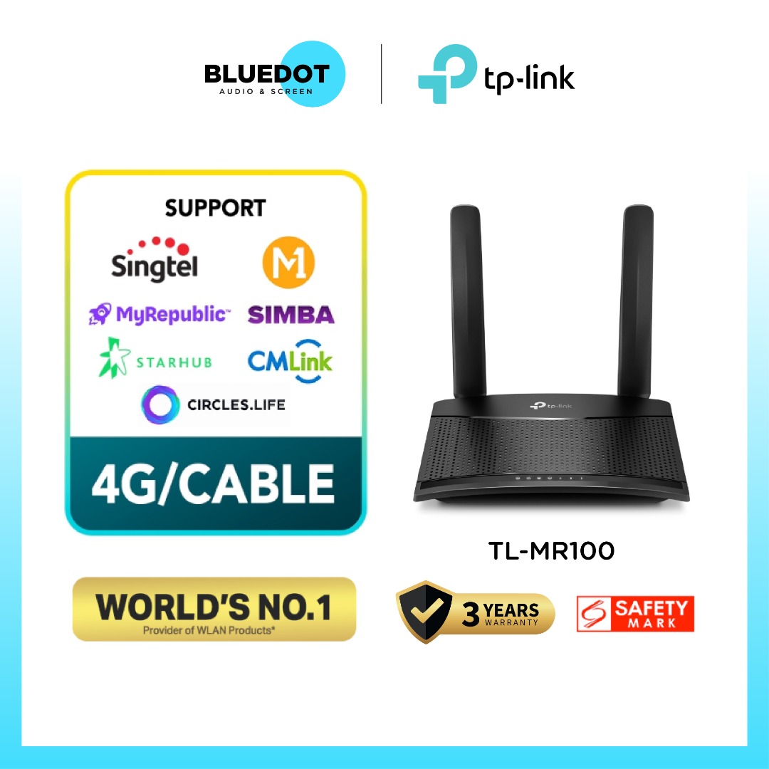 TL-MR100 | 300 Mbps Wireless N 4G LTE Router, Computers & Tech, Parts ...