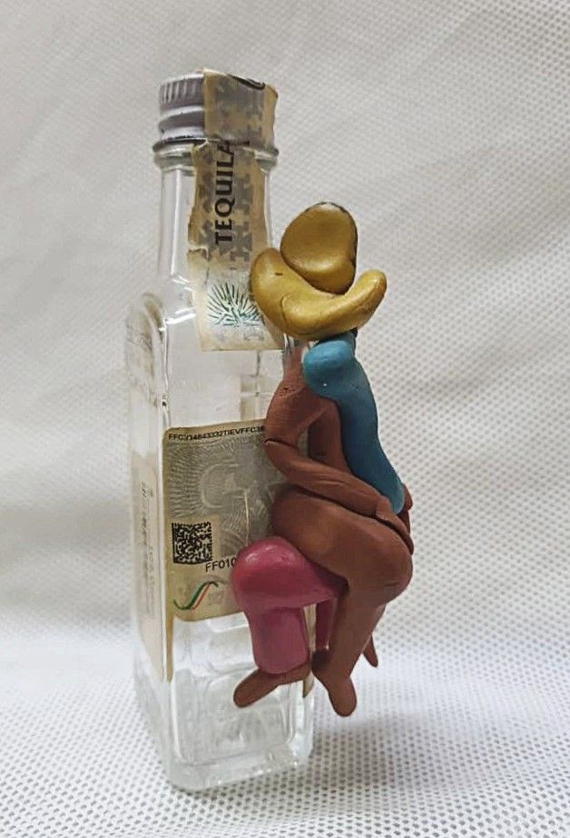 Unique Funny man Sculpture Orendain Tequila Empty Bottle, Hobbies ...