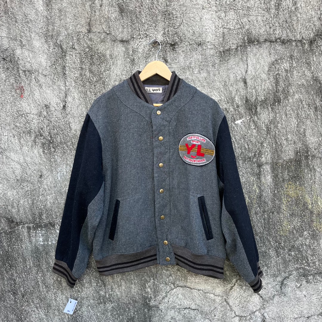 Vintage Wool Varsity Jacket, Men's Fashion, Coats, Jackets and ...