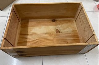 Wooden Storage Box (Slim), Furniture & Home Living, Home Improvement ...