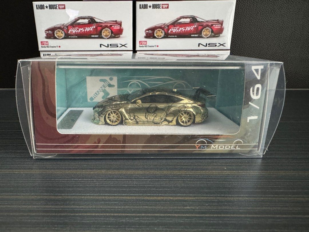 1/64 YM model Lexus RCF KAWS edition PANDEM Rocket Gold, Hobbies & Toys ...