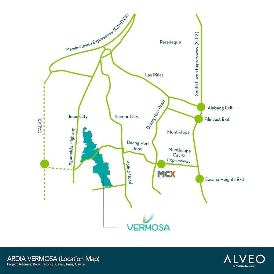250sqm Lot for sale at Caleia Vermosa By Alveo Land | Vermosa Imus ...