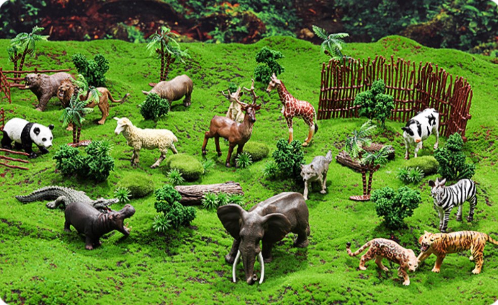 42 simulated animal models, forest animals, marine animals, insects ...