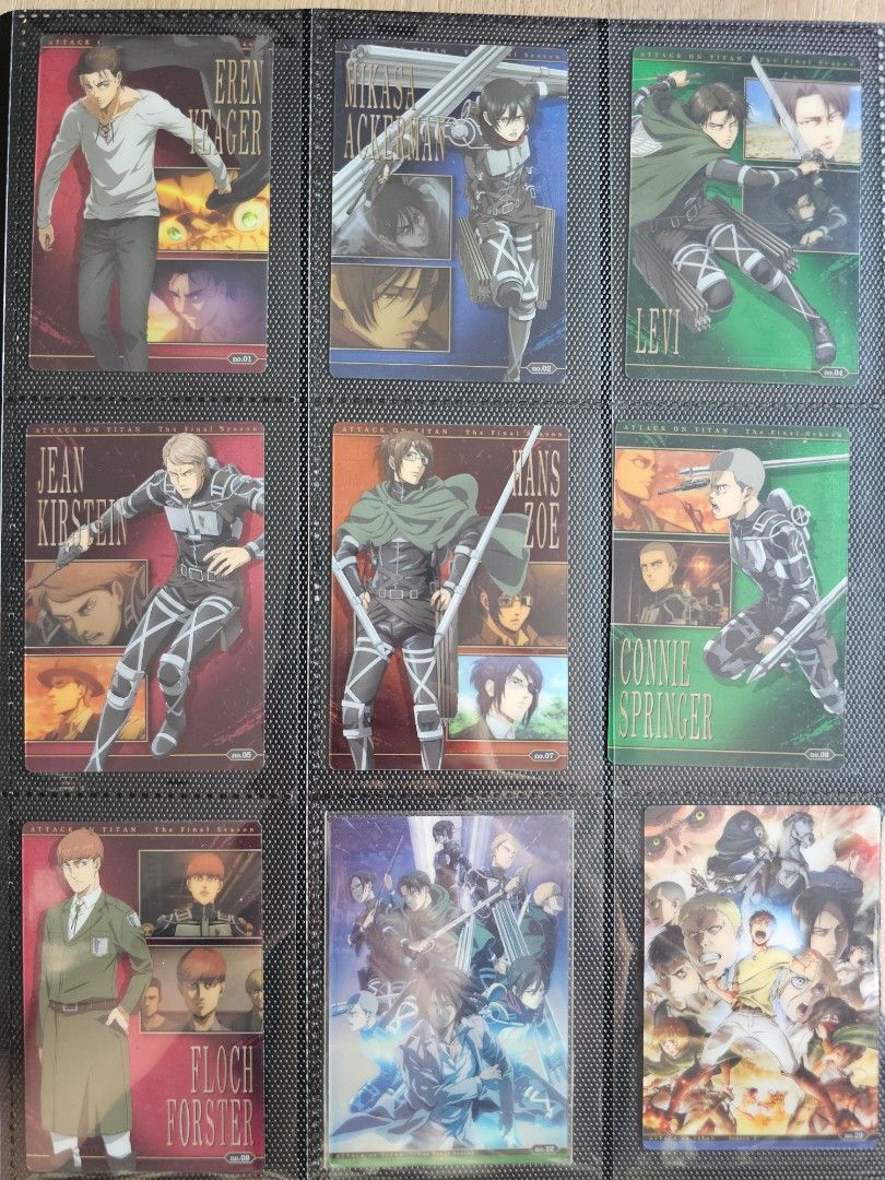 AOT wafer card set (Clearance), Hobbies & Toys, Memorabilia ...