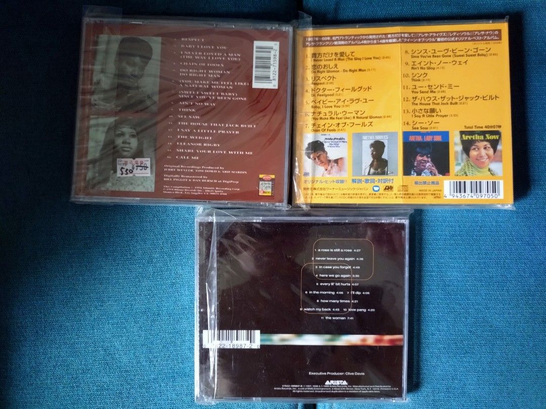 Aretha Franklin CDs, Hobbies & Toys, Music & Media, CDs & DVDs on Carousell
