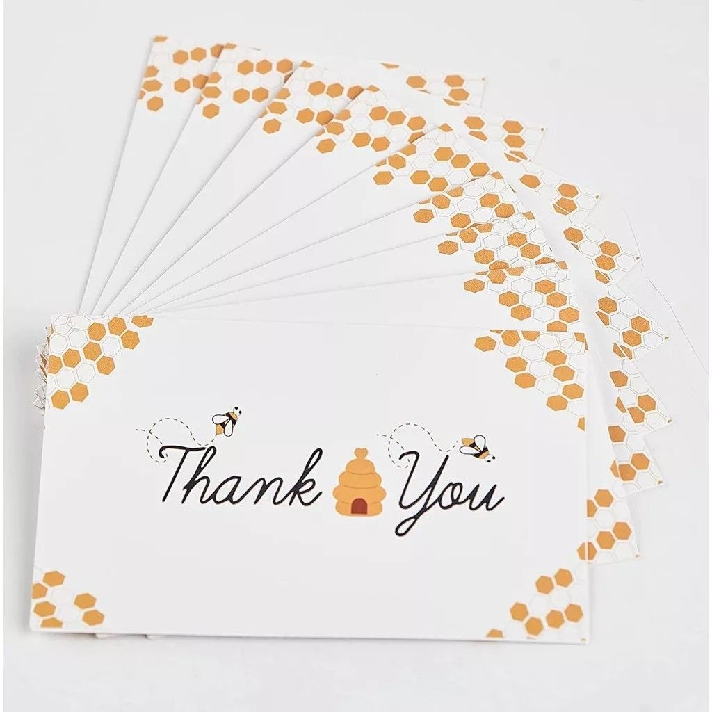 Bumble bee thank you card, Hobbies & Toys, Stationery & Craft, Craft ...