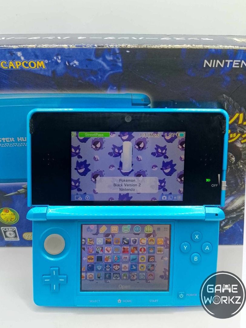 Capture card installed Nintendo 3DS Monster Hunter 4 Limited Edition ...