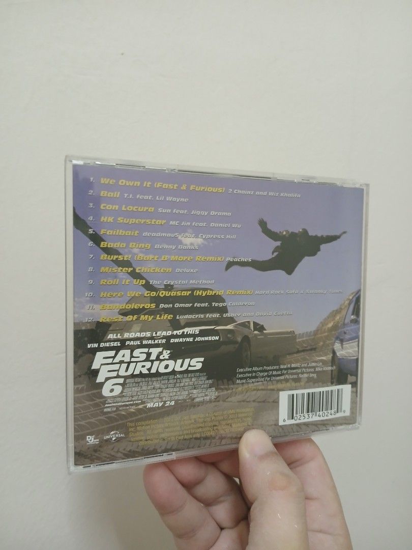 CD - Fast & Furious 6: Original Motion Picture Soundtrack, Hobbies ...