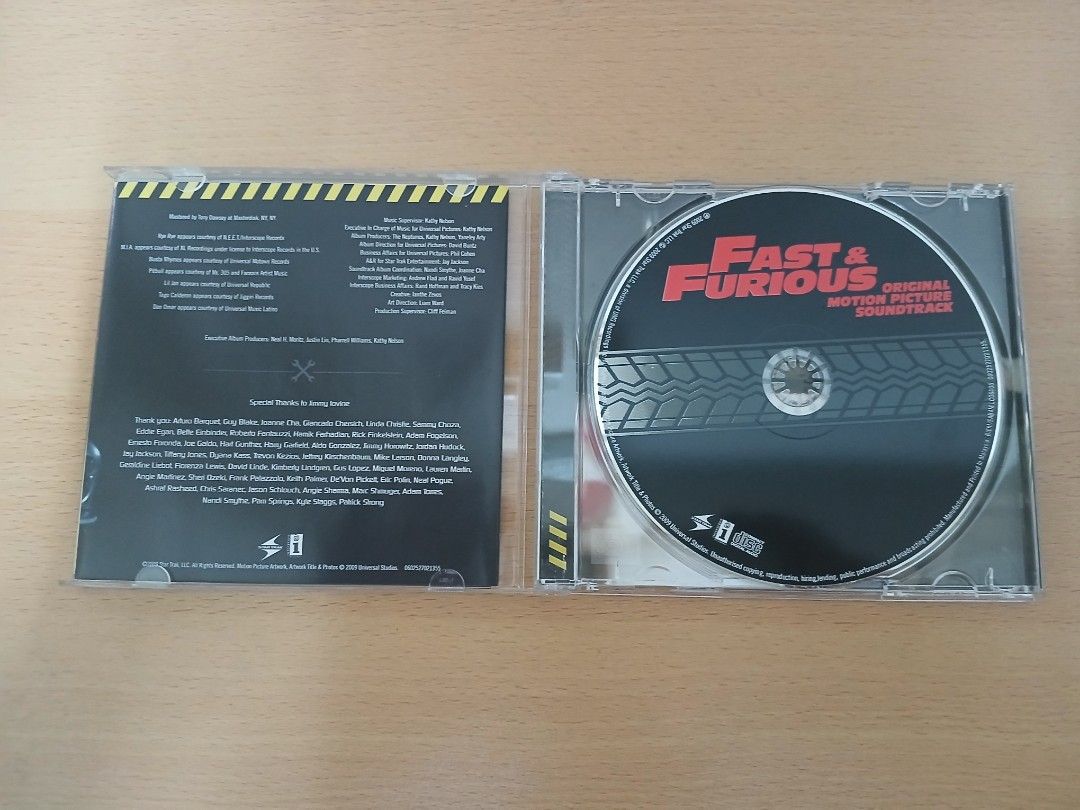 CD - Fast & Furious: Original Motion Picture Soundtrack, Hobbies & Toys ...