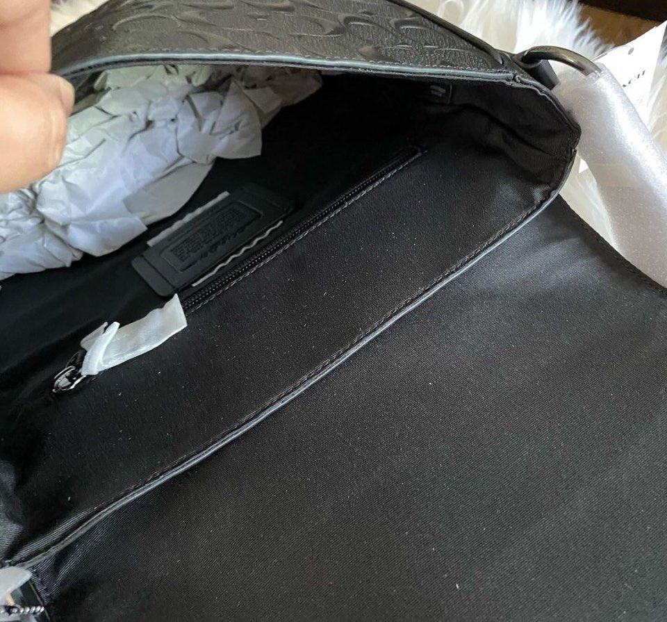 Coach Houston Map Embossed, Men's Fashion, Bags, Sling Bags on Carousell