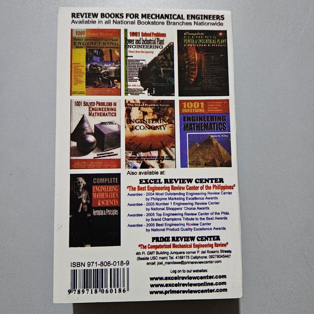 Complete Mechanical Engineering Formulas & Principles By: Capote ...