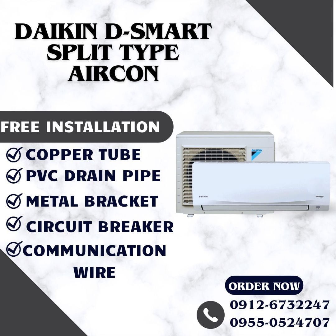 DAIKIN D SMART SERIES SPLIT TYPE AIRCON, TV & Home Appliances, Air ...