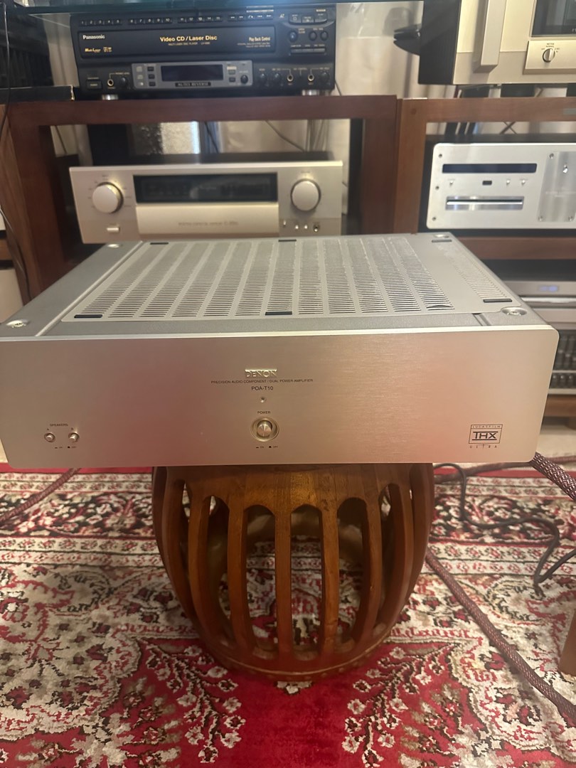 Denon POA-T10 THX Ultra 2 channel power amp - GOLD Made in Japan, Audio ...