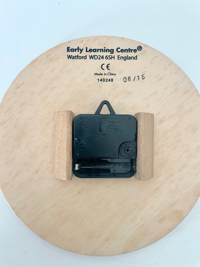 ELC Mothercare Time Learning Wall Clock, Hobbies & Toys, Toys & Games ...