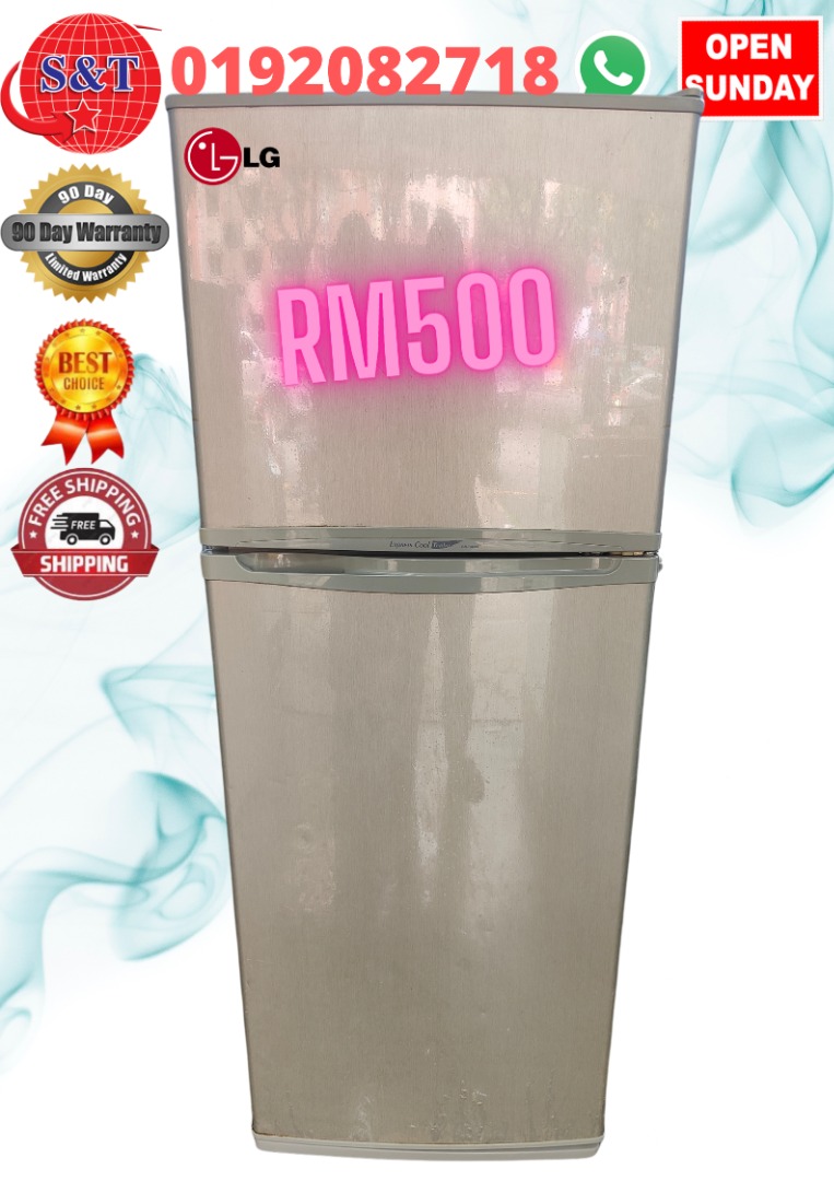 FRIDGE DOUBLE DOOR LG SILVER, TV & Home Appliances, Kitchen Appliances ...