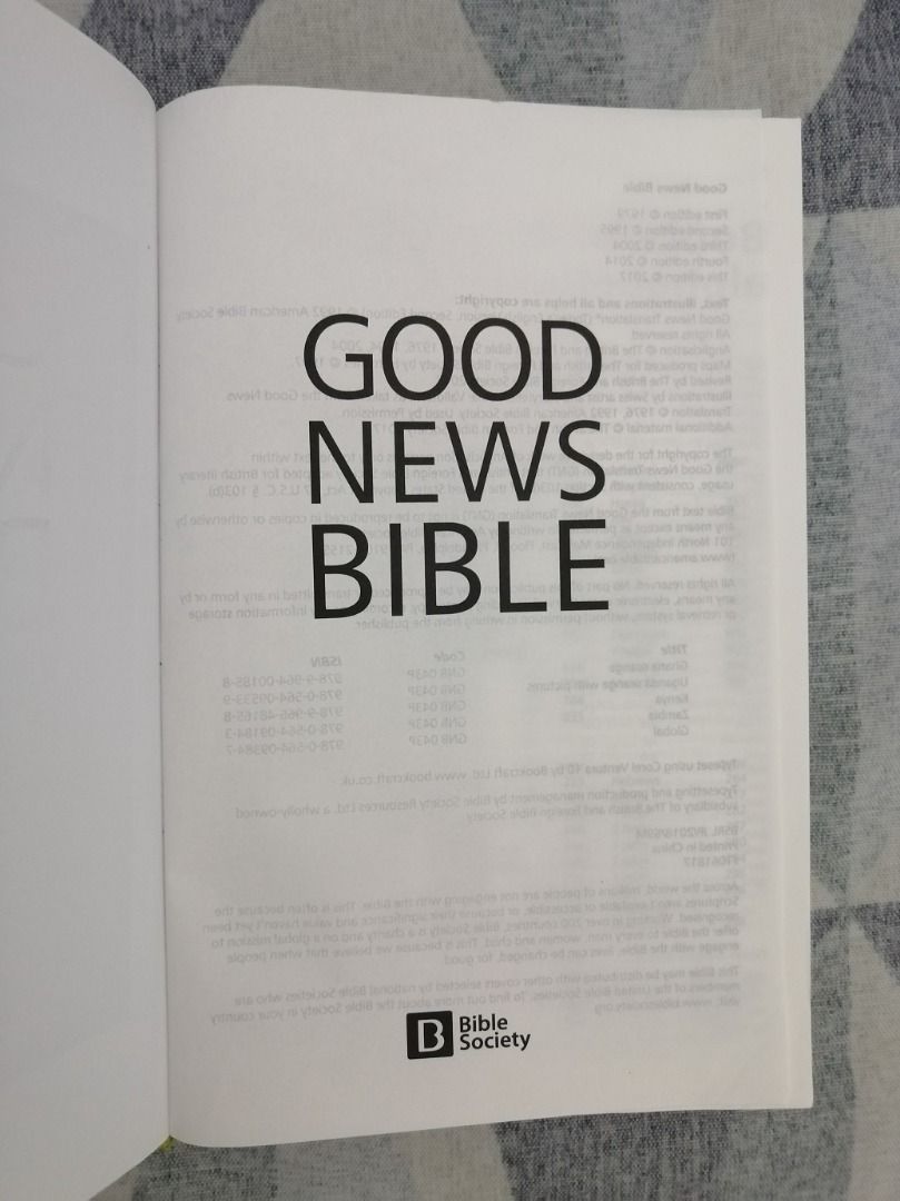 Holy Bible: Good News Bible Rainbow Edition, Hobbies & Toys, Books ...